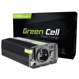 Kjøp Green Cell Inverter for bil 12V til 230V, 300W/600W Ren sinus