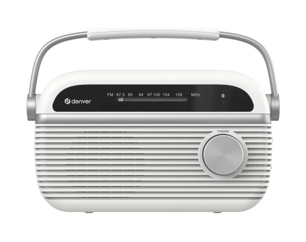 Kjøp Denver TRB-67W FM/Bluetooth radio – Hvit